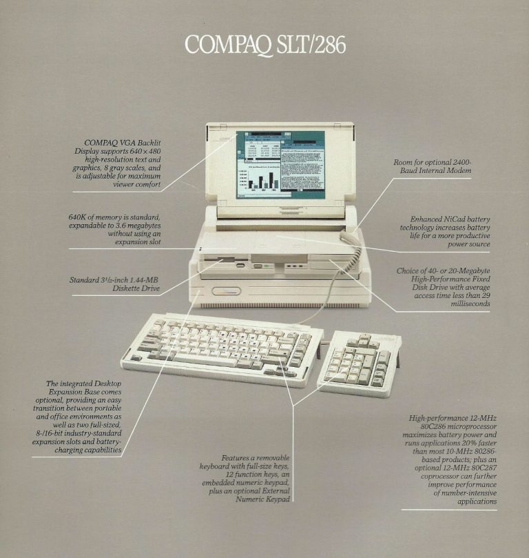 Compaq SLT/286 – Remi's Classic Computers